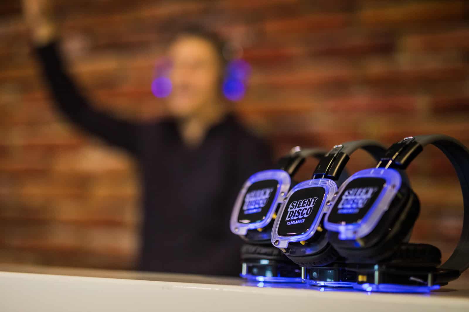 Silent Disco koptelefoon 3 kanaals - Gaaf Events